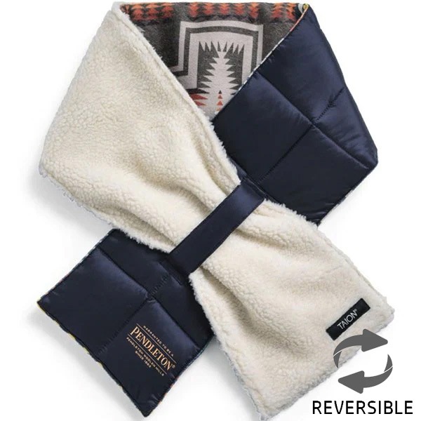 【PENDLETON x TAION（ ペンドルトン × タイオン）】REVERSIBLE DOWN MUFFLER リバーシブル ダウンマフラー | BRAND,BRAND [O-R ...