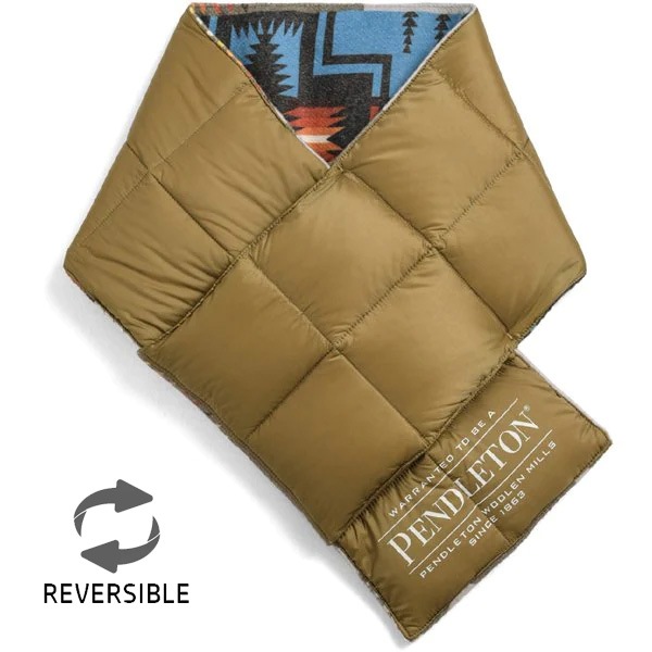 【PENDLETON x TAION（ ペンドルトン × タイオン）】REVERSIBLE DOWN MUFFLER リバーシブル ダウンマフラー | BRAND,BRAND [O-R ...