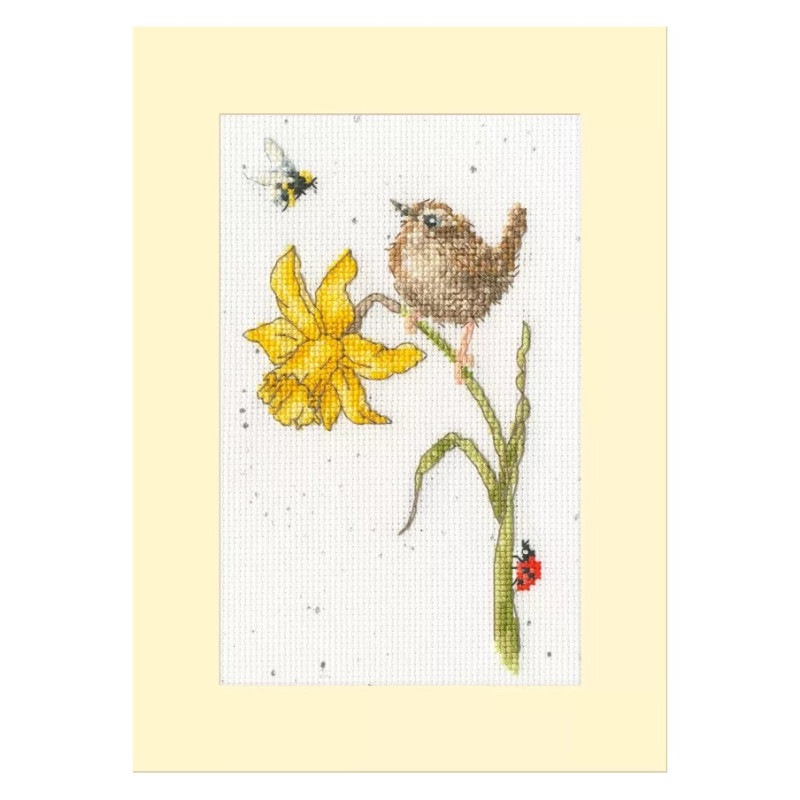 Bothy Threads クロスステッチ刺繍キット "Greeting Card - The Birds And The Bees ...
