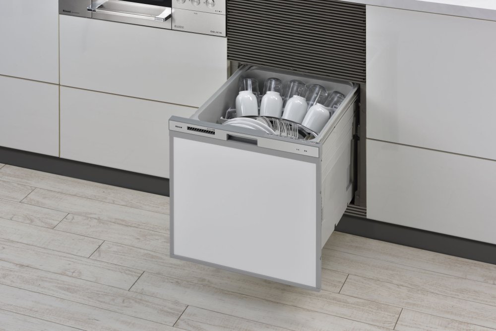 食器洗い乾燥機 リンナイ製（Rinnai）RSWA-C402CA-B ブラック 浅型タイプ 【パネル別売】 | リンナイ,食器洗い乾燥機 | 縁JOY KITCHEN-キッチン取付け隊マーケット