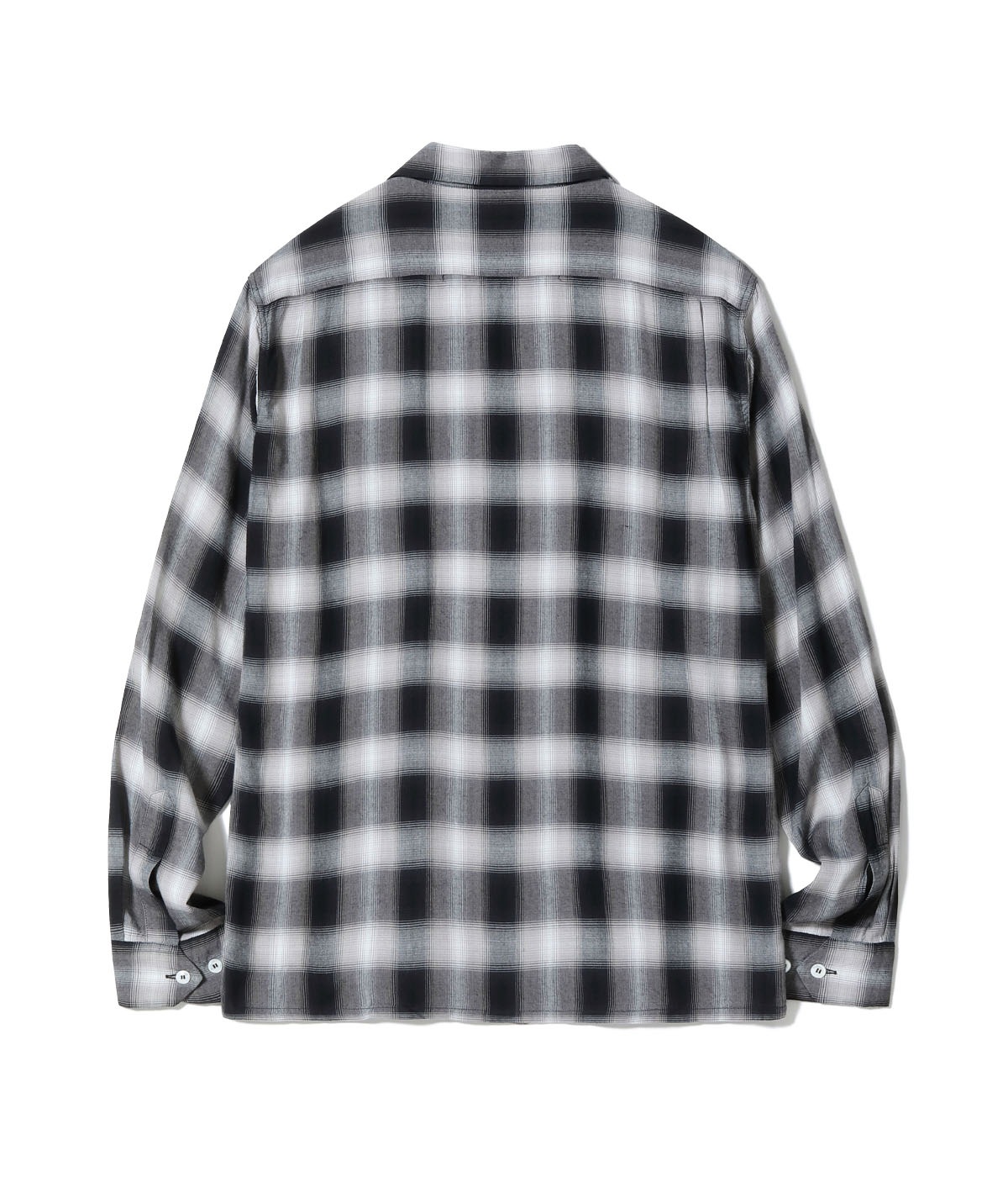 Lot No. SC29120 / RAYON OMBRE CHECK OPEN SHIRT - SUGAR CANE,SUGAR CANE ...