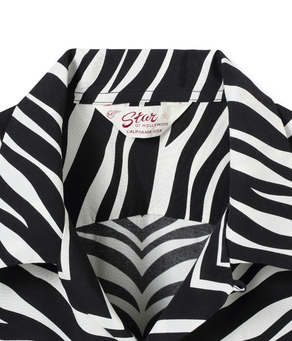 Lot No. SH38877 / HIGH DENSITY RAYON OPEN SHIRT “ZEBRA” - STAR OF ...