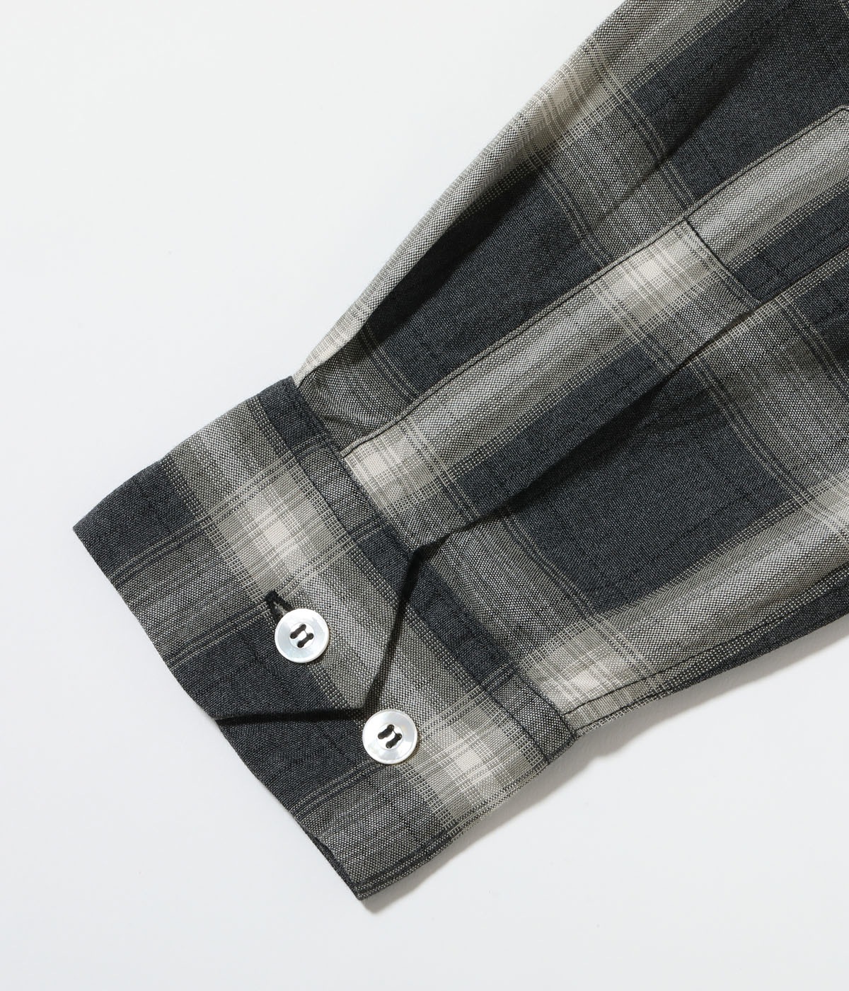 Lot No. SC29377 / RAYON COVERT CHECK OPEN SHIRT - SUGAR CANE,SUGAR CANE ...