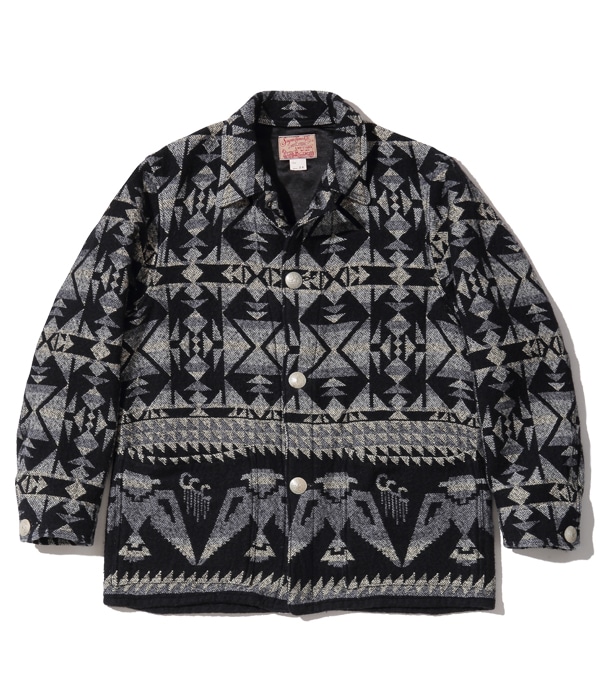 Lot No. SC14991 / NATIVE AMERICAN COTTON × WOOL BLANKET JACKET - SUGAR ...