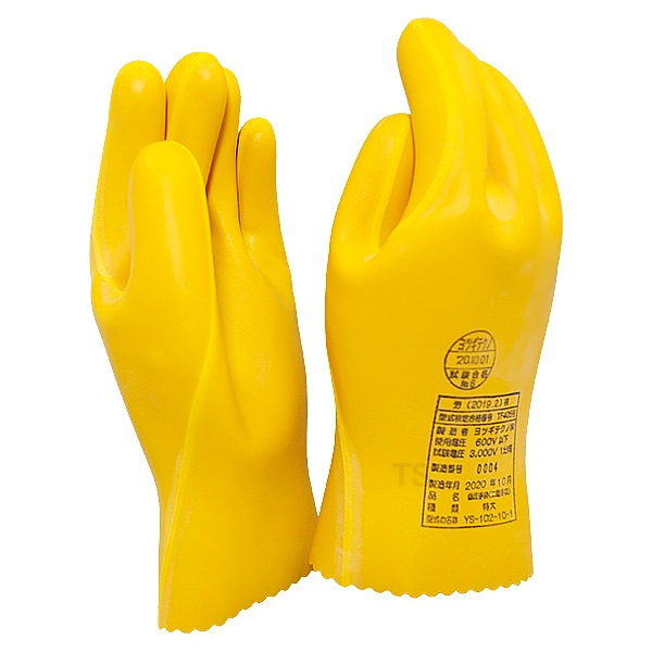 ヨツギ 低圧二層手袋 交流300V以下 直流300V以下用 YS-102 低圧作業用 電気絶縁手袋 電気回路 耐電 活線 感電 絶縁用保護具 | 耐電・絶縁・電気用製品 | | 安全保護用品の ...