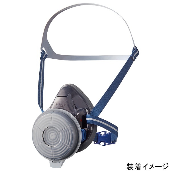 重松 防じん 防毒マスク 両方対応 TW01C ホワイト 白 (WH) Mサイズ 【シゲマツ 兼用 ガスマスク 有毒 取替え式 作業 工事 粉塵 医療】 | 防じんマスク・防毒マスク,防毒 ...