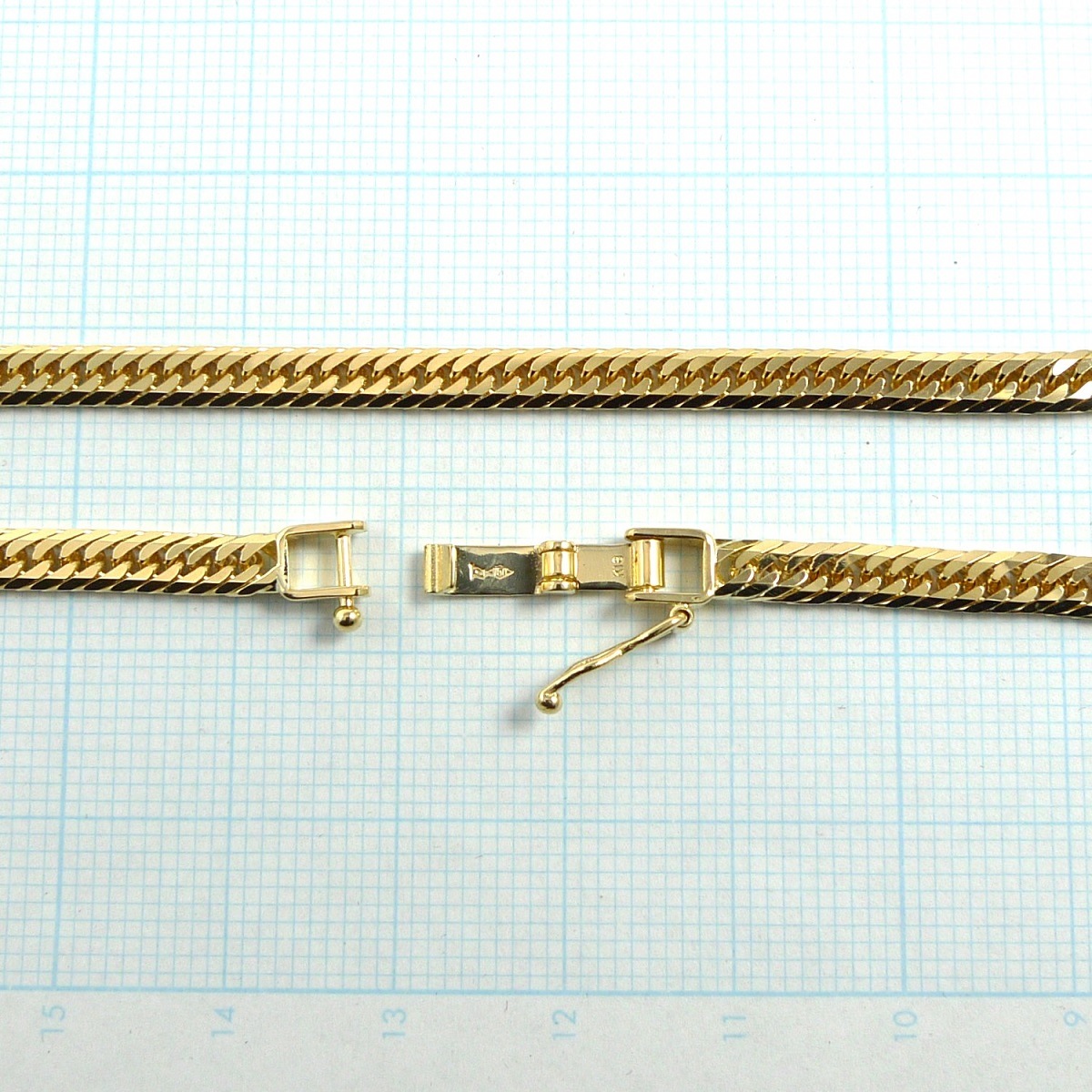 18金 喜平 8面 トリプル 22g 55cm 幅3.7mm ゴールド ネックレス中折 造幣局検定 メンズ レディース | K18喜平8面トリプル,11～49g | トライディア本店