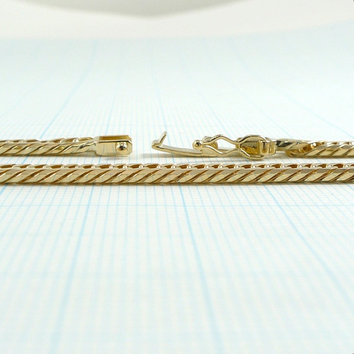 18金 喜平 8面 トリプル 33g 55cm 幅4.6mm ゴールド ネックレス 中折 造幣局検定 メンズ レディース | K18喜平8面トリプル,11～49g | トライディア本店