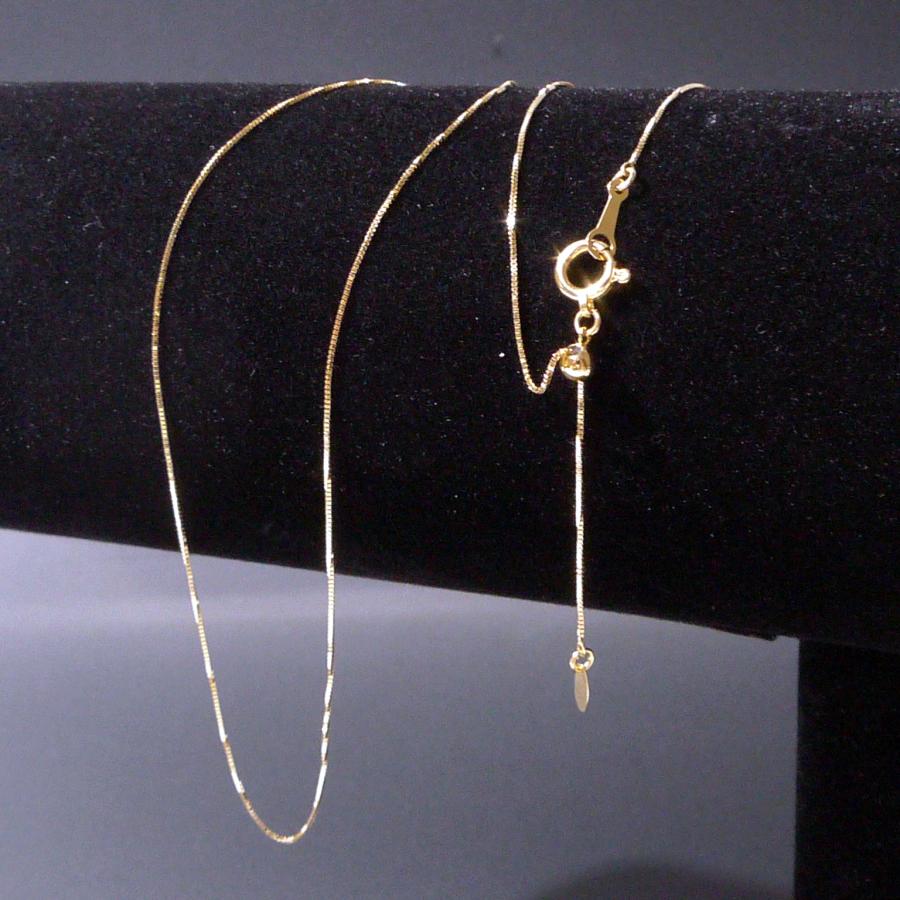 18金 ベネチアンネックレス K18 幅0.4mm 45cm 0.9g スライド プレゼント レディース | 18金チェーン | トライディア本店