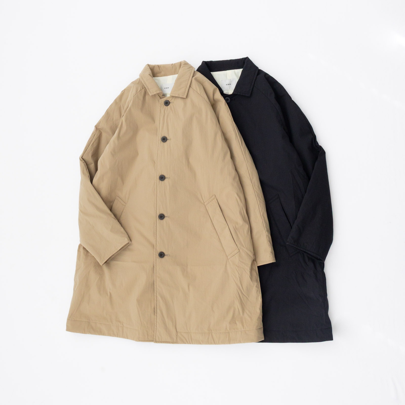 綿ナイロンタイプライター(中綿ボンディング) ステンカラーコート R27603 RINEN | RINEN women,アウター | TRIP