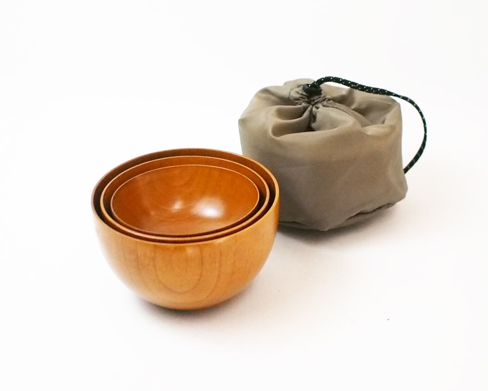 アンドナット / &NUT | Wooden Camp Bowl Set3 ウッデンキャンプボウル3個セット｜アウトドア用品｜神戸の ...