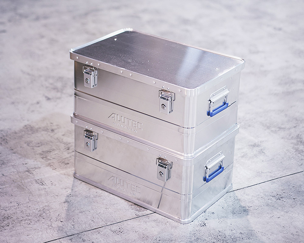 ALUTEC/アルテック｜アルミコンテナ クラッシック 蓋付き / ALUMI CONTAINER CLASSIC｜48L/68L/93L ...
