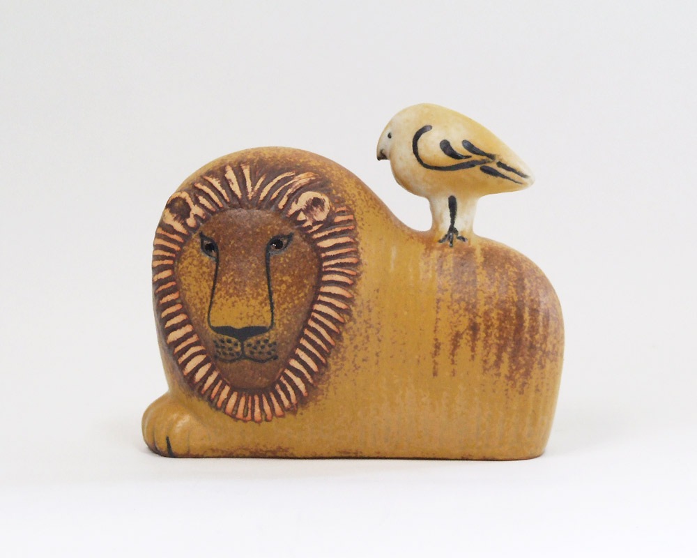 リサ・ラーソン / Lisa Larson | Lion with Bird リサ・ラーソン ライオンｳｨｽﾞバード｜オブジェ｜神戸のライフスタイルショップTRUSS FURNITURE ...