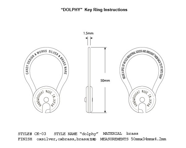 CDW/キャンディーデザイン＆ワークス｜DOLPHY Key Ring ドルフィーキーリング｜キーホルダー アメリカ ヴィンテージ ノベルティ｜TRUSS