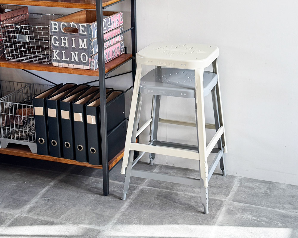 LYON/リヨン｜ファクトリースツール/FACTORY STOOL 2nd｜アメリカ/スタッキング/スチール｜送料無料｜パシフィック ...