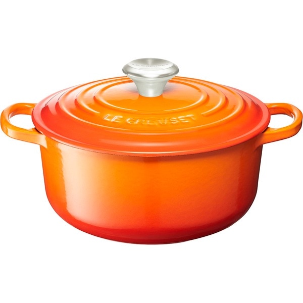 ル・クルーゼ LE CREUSET New Core シグニチャー ココット・ロンド 20cm (BM) オレンジ 21177200900430 | 卸・問屋・卸売り・BtoB仕入れ【ワイ ...