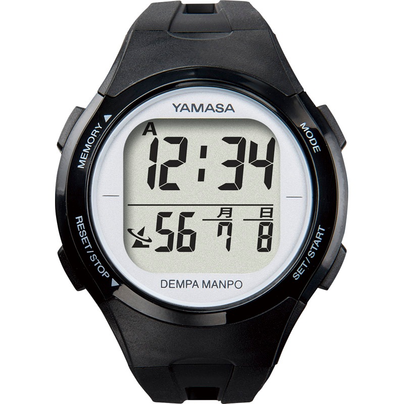 ヤマサ ウォッチ万歩計 DEMPA MANPO ブラック/シルバー TM-510(B/S) | 時計・インテリア・雑貨 | 通販パーク公式ショップ