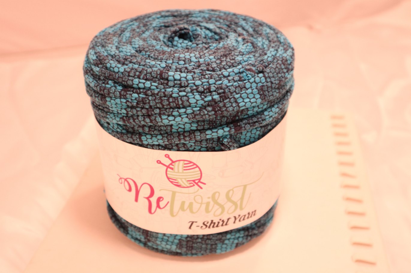 Tシャツヤーン L玉 玉柄 ライトブルーグラデーション A17 | Tシャツヤーン,Tシャツヤーン L玉 | Turquoise World （ターコイズワールド）