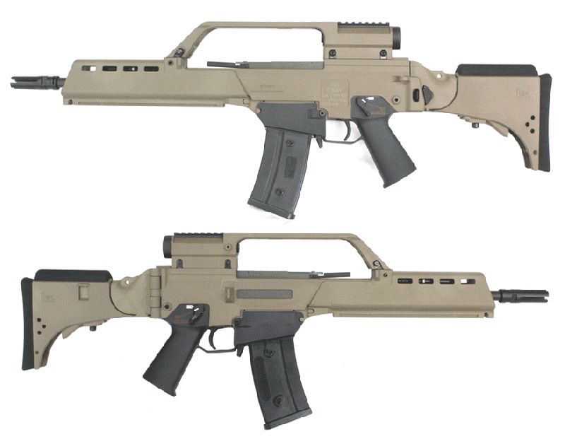 S&T G36KV ガスブローバック【キャリングハンドルスコープ付】FDE【ST】