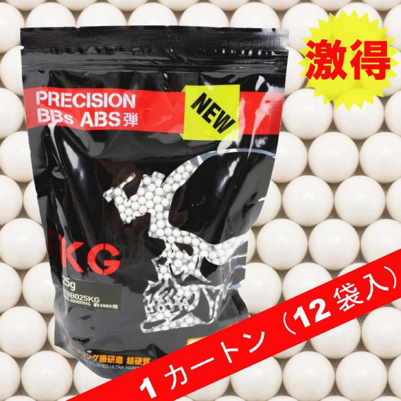 【まとめ買い12袋】S&T NEW PRECISION BBs ABS弾 0.25g 約4000発