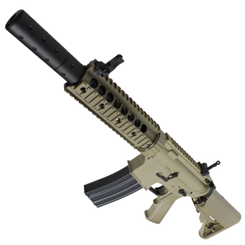 【SALE！50%OFF】S&T M4 CQB FF 7インチ チャレンジャーライン G3電動ガン DE(MALON刻印)（電子トリガーシステム搭載）【180日間安心保証つき】