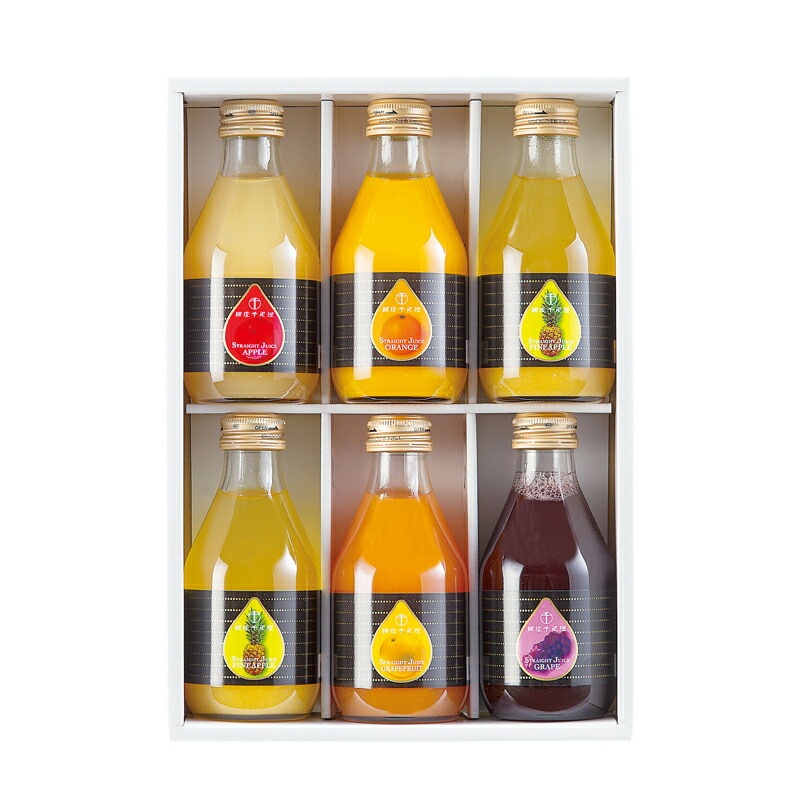 銀座千疋屋 銀座ストレートジュースA 6本入 (-PGS-128-)(t0)｜うまたゆ公式通販