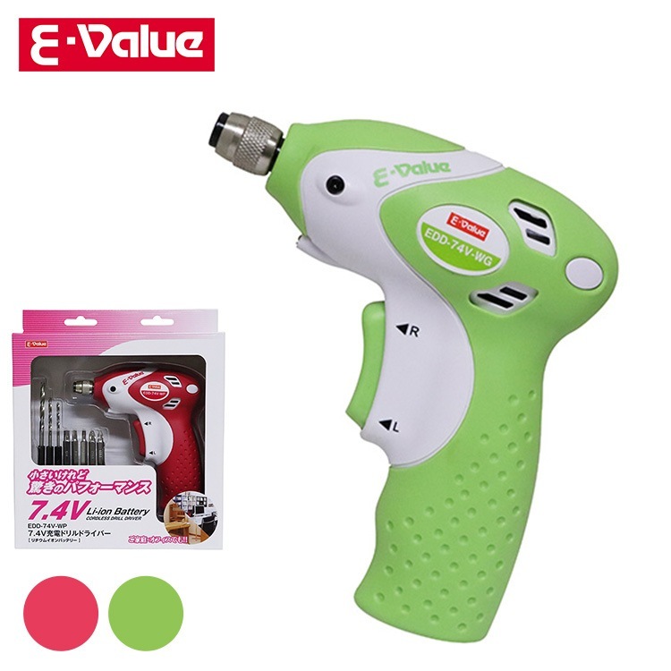 藤原産業 E-Value 充電ドリルドライバー7.4V | 商品種別,家具,DIY材料・部品,ペット対応 | uminecco（ウミネッコ）