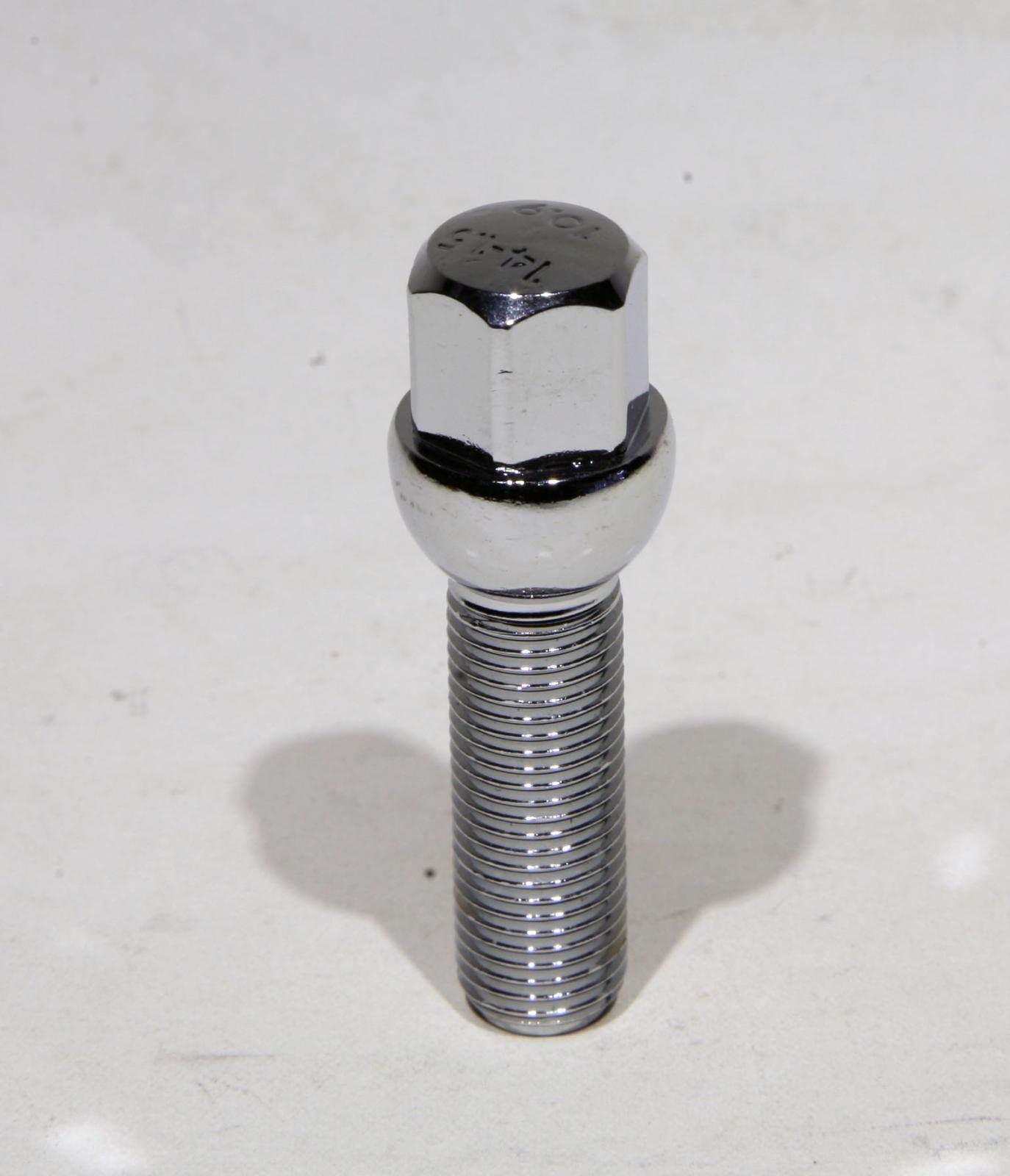 ベンツ用 クローム ホイールボルト M14×P1.5 R14 球面 首下55ミリ 10本セット | IID | THREE POINT