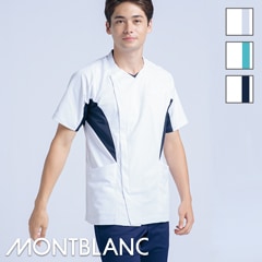 白衣 スクラブ（半袖）[男性用]MS857 [MONTBLANC モンブラン] | スクラブ,男性用 | 医療白衣のいしまる