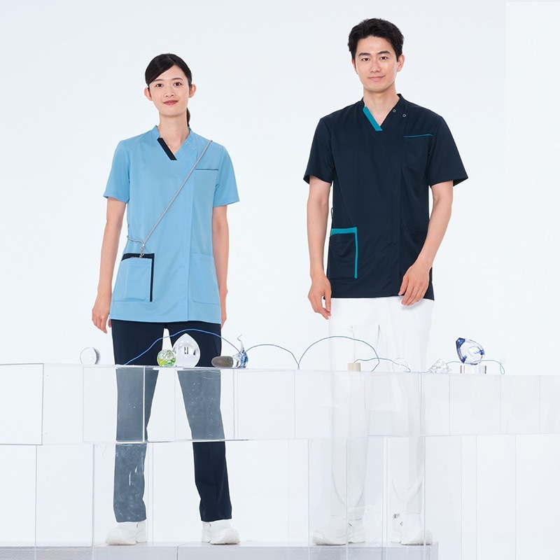 スクラブ [男女兼用] JD-5107 Naway ナウェイ [返品・交換不可] | 動きやすいといえばコレ！ スクラブ上下特集 | 医療白衣のいしまる