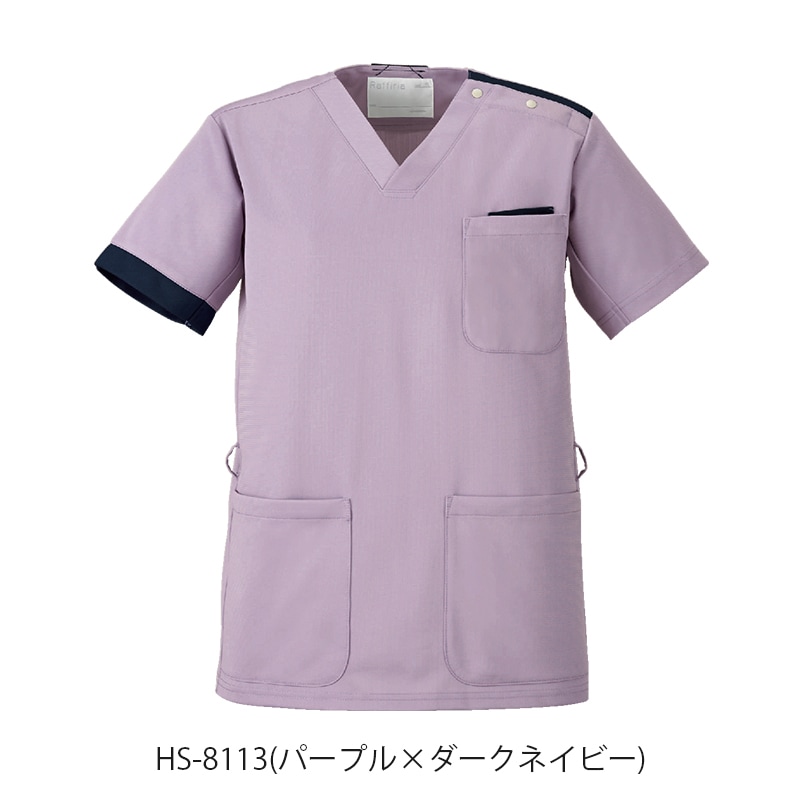 白衣 スクラブ（男女兼用） HS-8111 HS-8112 HS-8113 HS-8114 [Raffiria ラフィーリア] [ONWARD ...