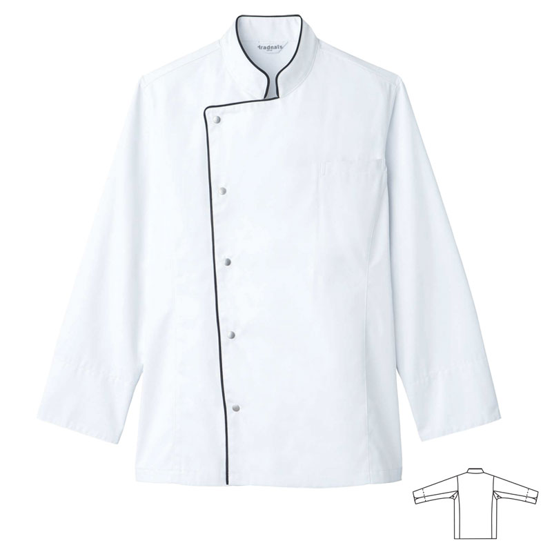 コックコート 長袖 [男女兼用] DN-8054 arbe アルベ CHITOSE チトセ | コックコート,長袖 | 飲食店制服 いしまる