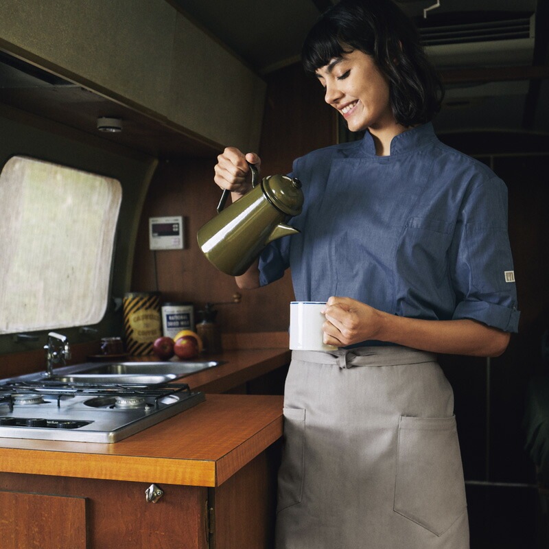 コックシャツ 七分袖 [男女兼用] AS-8609 arbe アルベ CHITOSE チトセ | すべての商品 | 飲食店制服 いしまる