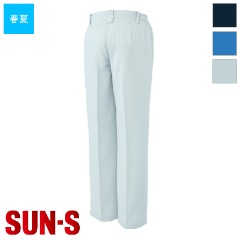 脇ゴムワンタックパンツ ポケットレス [男女兼用] WA11724 [SUN-S サンエス] | SUN-S(サンエス),春夏用,春夏パンツ | バートル作業服通販いしまる