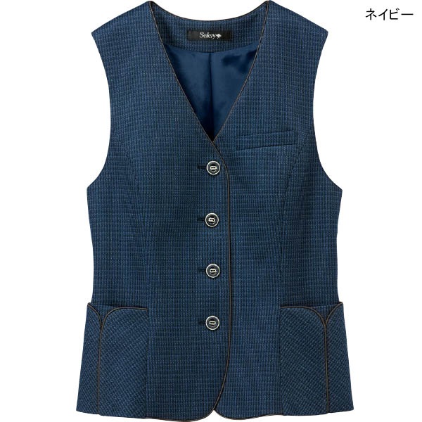 [TioTio素材]事務服 制服 オフィス セロリー selery ベスト  S-04601 S-04609 ミニマルニット 事務服,ベストセロリー事務服 ベスト S-04601 04609 ミニマルニット