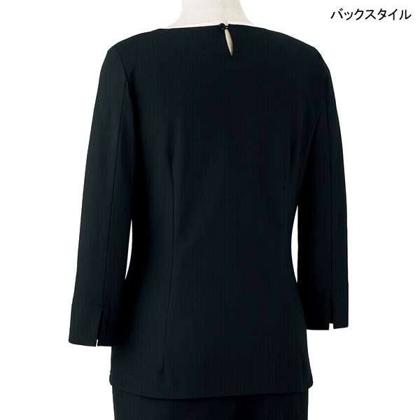 事務服,プルオーバーアンジョア 七分袖プルオーバートップス 42100 トリコットツイル 仕事服 エステの通販｜事務服・白衣・制服なら ...