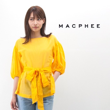 【SALE 50%OFF】TOMORROWLAND MACPHEE マカフィー レディース コットン バルーン袖ブラウス[12-01-71 ...