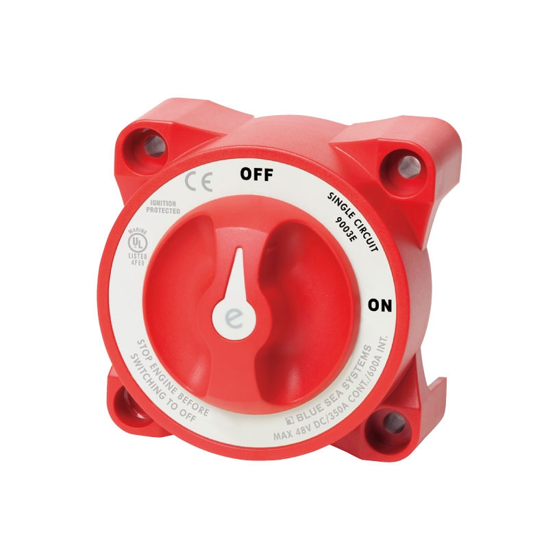 【ユニマットマリン｜バッテリー スイッチ通販】BLUESEA ブルーシー 9003e バッテリースイッチ eシリーズ ON/OFF 350A
