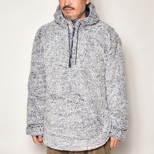 Earth Ragz/Sherpa Hooded Jacket（アースラグズ フードジャケット）ヘザーネイビー [a-4201 ...
