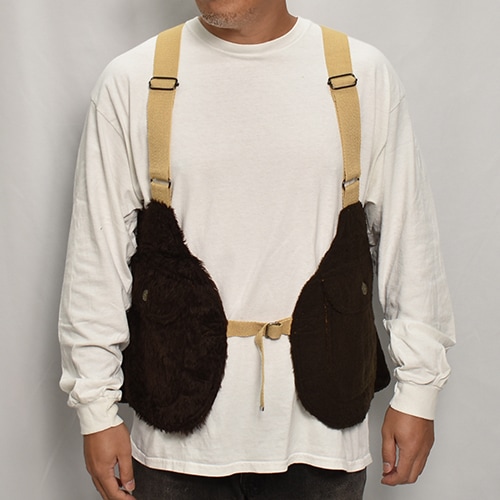 EU Military Liner Fake Fur Hunting Vest（フェイクファー ハンティングベスト）ブラウン [z-9455 ...