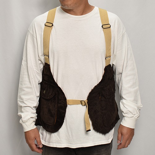 EU Military Liner Fake Fur Hunting Vest（フェイクファー ハンティングベスト）ブラウン [z-9456 ...