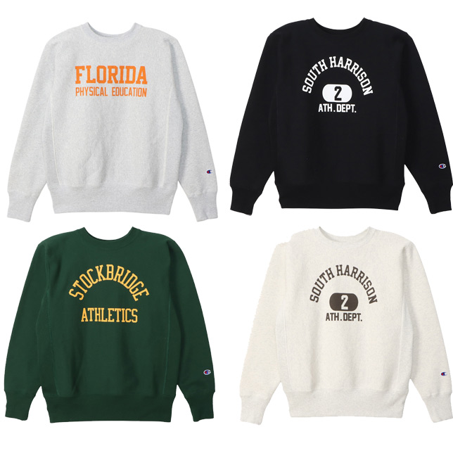 チャンピオン リバースウィーブクルーネックスウェットシャツ C3-Y012 ロゴプリントクルースウェット | Champion チャンピオン ...