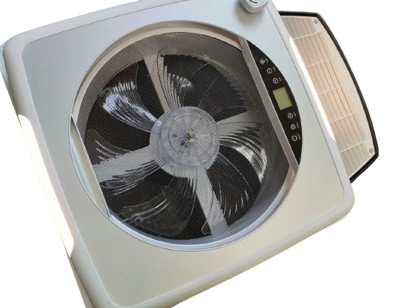 034124】 RV PLUS FAN （シェード,LED,リモコン付き）