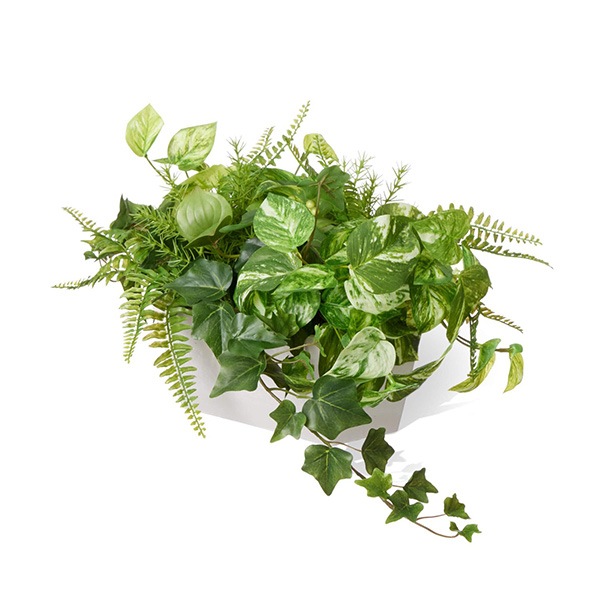 フェイクグリーン 観葉植物 人工観葉植物 造花 卓上 ポトス カウンターパーテーション H30cm おしゃれ インテリア 枝物 プレゼント お祝 GREENPARK PRGR-1412LO ...