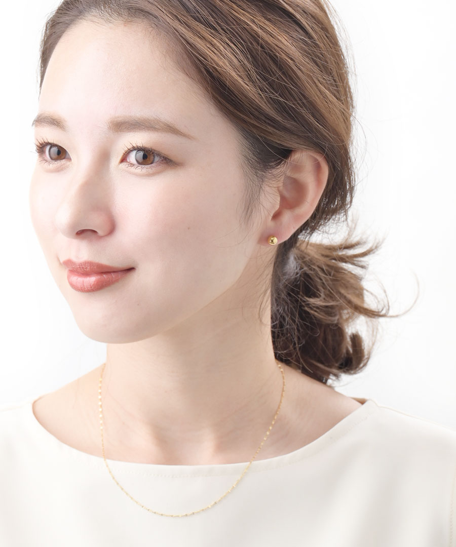 ゆうパケット送料無料 ミニ一粒ボールピアス（6mm） TP055【mbgt】 | ピアス,ステンレスアクセサリー | ヴァンテーヌ（VINGTAINE）公式WEBSHOP