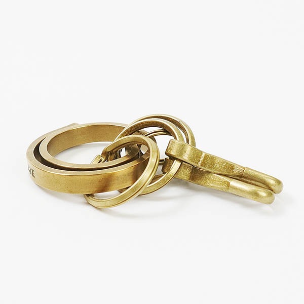 シー CIE キーホルダー BRASS KEY FOB CIRCLE TYPE ブラス キーフォブ サークルタイプ キーリング 小物 真鍮 ...
