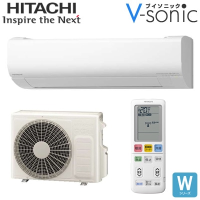 ルームエアコン「2024年モデル 白くまくん Wシリーズ」(主に10畳用) RAS-W28R-W｜ V-sonic（ブイソニック）