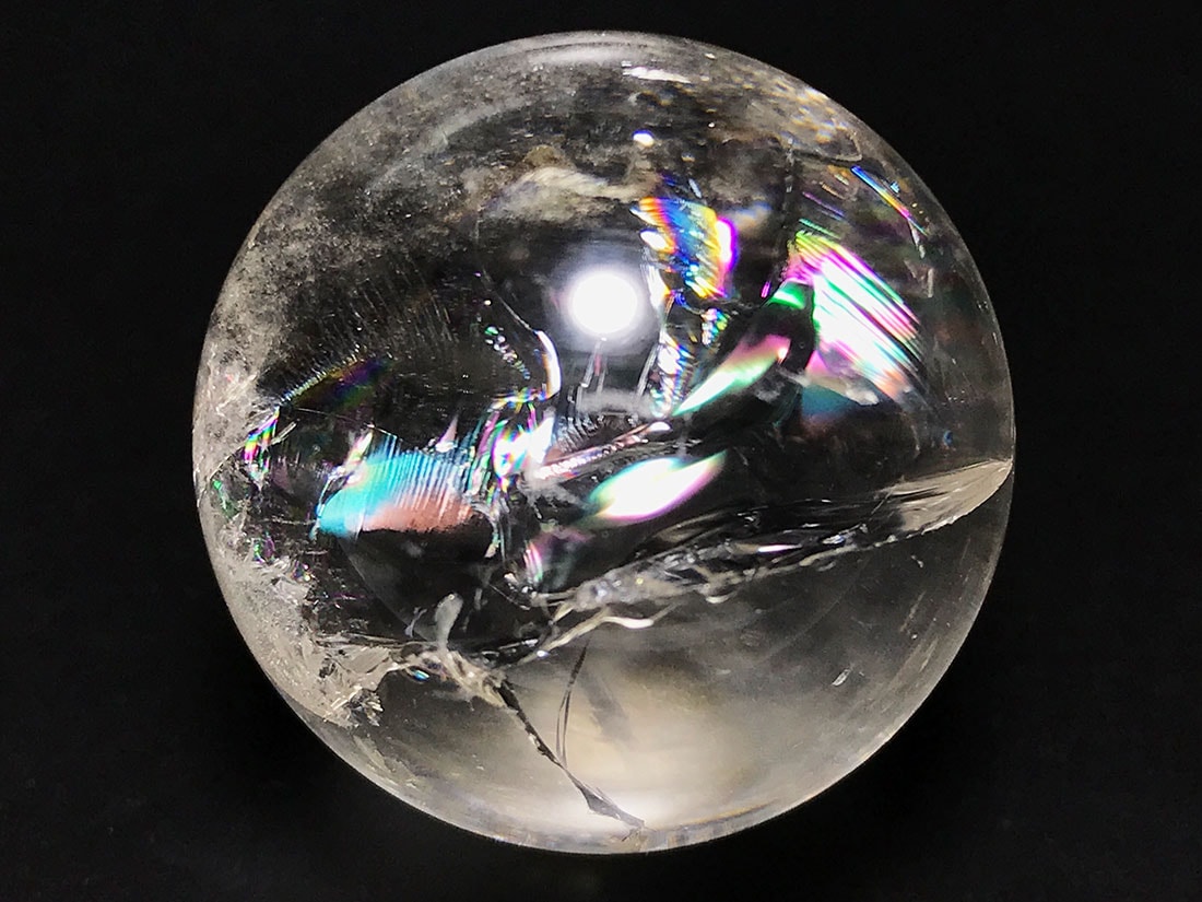 レインボークォーツ28mm丸玉/Iris Quartz