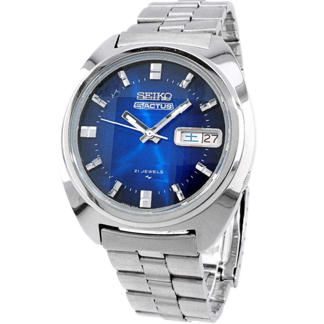 セイコー ファイブアクタス 7019-7350 9面カットガラス 自動巻 OH済 1975年製（昭和50年）