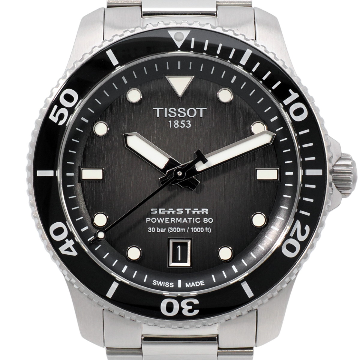 ティソ シースター1000 パワーマティック 80 T120.807.11.051.00 自動巻 2024年購入品 USED Tissot
